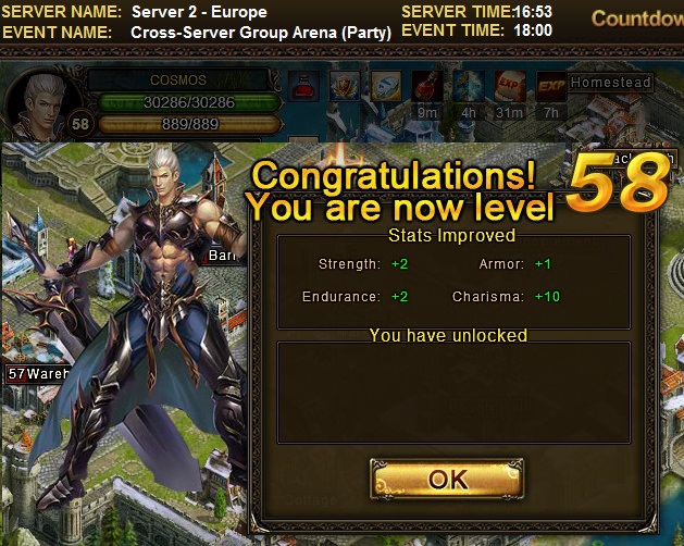 Level 58 is here! :D - DolyGames Wartune
